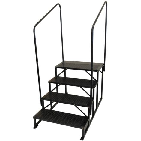 Portable Staging Stairs Portacabin Steps 4 Step (Non Slip Bolt Down ...