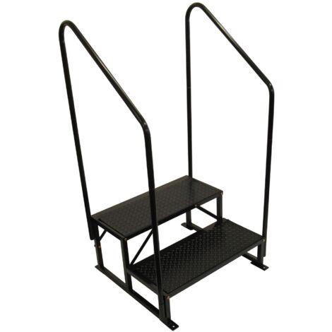 Portable Staging Stairs Portacabin Steps 2 Step (Non Slip Bolt Down ...