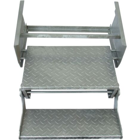 Double Slide Out Caravan Step (Manual Pull Aluminium Motorhome Platform ...