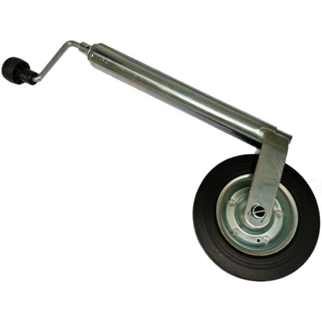 Heavy Duty Caravan Jockey Wheel 48MM (150KG Trailer Metal Rim Wind Up ...