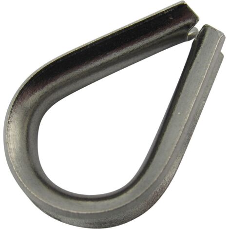 Stainless Steel Wire Rope Thimbles 3MM x4 (Marine Webbing Boat Cable Loop)