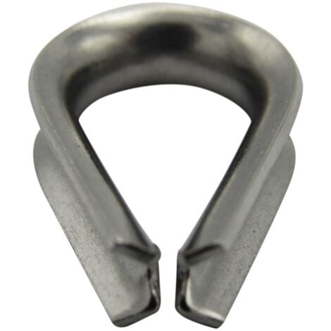 Stainless Steel Wire Rope Thimbles 3MM x4 (Marine Webbing Boat Cable Loop)