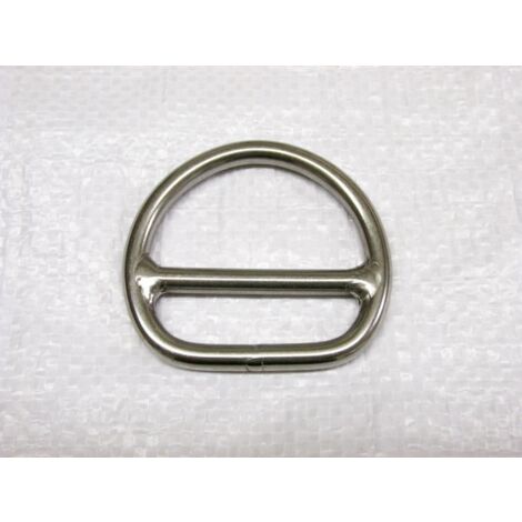 Double Bar D Ring Stainless Steel 5MM x 50MM (Dee Webbing Link)