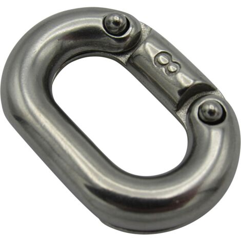 Stainless Steel Split Connecting Link 8MM (316 Grade Chain Quick Repair ...