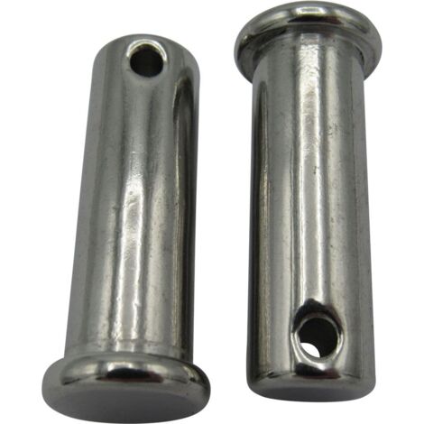 Stainless Steel Clevis Pins 10MM x 30MM with Hole x2 (Flat Head ...