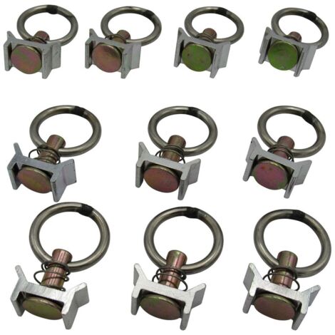 Cargo Tie Dow Rings x10 (Surface Rail Fitting Lashing Load Restraint)