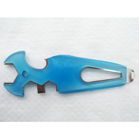 Shackle Key Multi Purpose Blue Plastic Coated Stainless Steel (Bottle ...