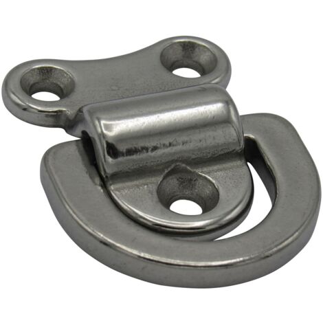 Stainless Steel Pad Eye Marine Plate 6MM (Lashing Tie Down Folding)