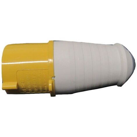 Round Plug 32A 3 Pin - 130V Yellow Industrial Caravan Construction ...