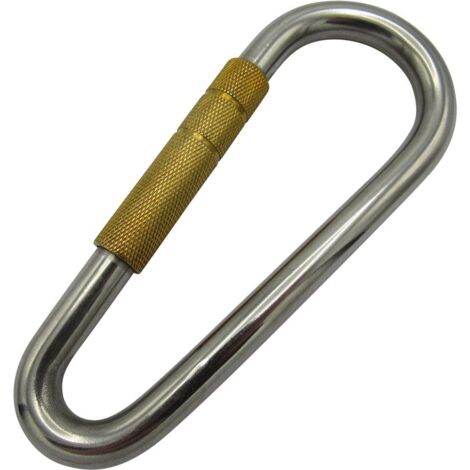 Stainless Steel Carbine Spring Hook with Sleeve 10MM (Marine Boat ...