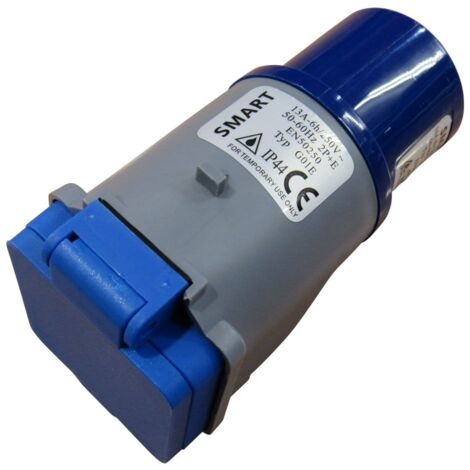 CEE Plug Adapter to UK Plug Socket - Coupler Caravan Camping Site