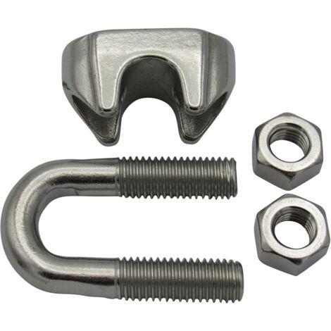 Wire Rope Bulldog Grips Stainless DIN741 19MM (Marine Grade Boat Cable ...