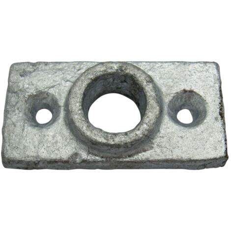 x2 7/16" Rowlocks With Plates - Galvanised Rowing Oar Boat Canoe Dinghy