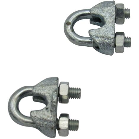 26MM Wire Rope Grips X2 - DIN741 Commercial Bulldog Cable Clip