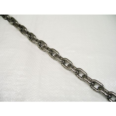 6MM Short Link Chain Stainless Steel DIN766 (Anchor 316 Grade)
