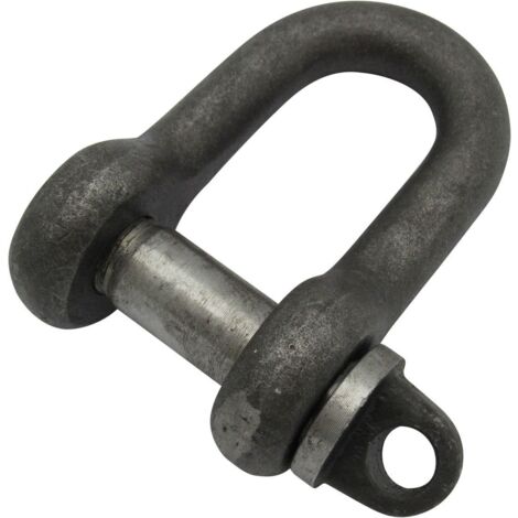 2 Ton Self Colour Large Dee Shackle With Screw Pin - 2000KG D High ...