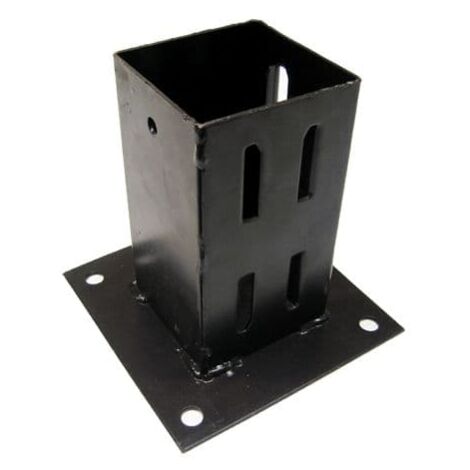 x1 3" Bolt Down Wedge Grip Fence Support - 75MM Post Timber Holder Like ...