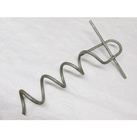 x1 Galvanised Screw Picket - Caravan Anchor Security Tether
