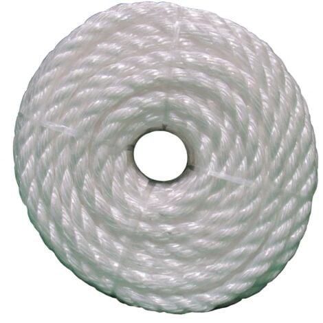 12MM x 30M White Polypropylene Rope Coil - Camping Shipping Mooring ...
