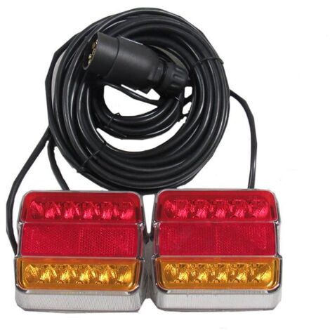 Magnetic Led Trailer Lights With 10M Cable - Cluster Lamp Towing Lightboard