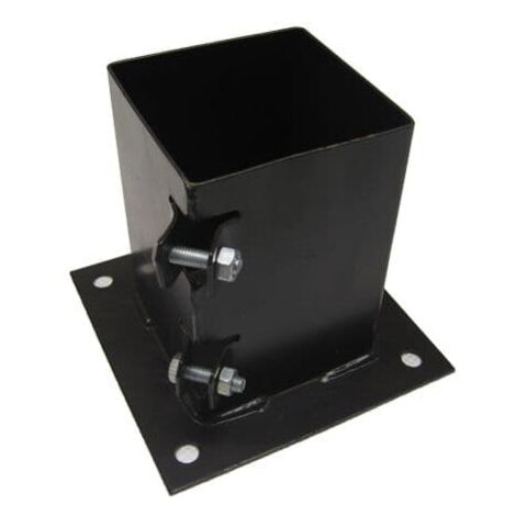 x1 4" Bolt Down Bolt Grip Fence Support - 100MM Post Timber Holder Like ...