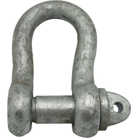 4 Ton Galvanised Screw Pin Small Bow Shackle - BS3032 4000KG Lifting ...