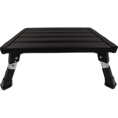 Folding Lightweight Aluminium Adjustable Single Step - Caravan Work ...