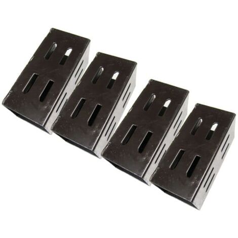 x4 3" Post Extender Wedge Grips - 75MM Fence Support Raiser Height Like ...