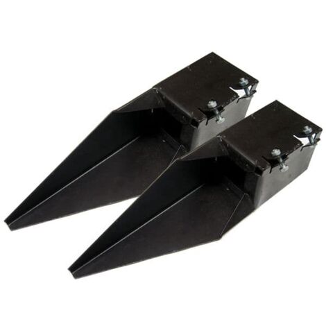 x2 4" Repair Spur Bolt Grip Fence Supports - 100MM Post Timber Holder ...