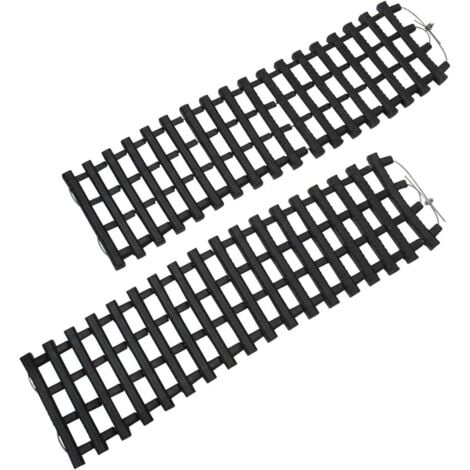 x2 Rubber Recovery Tracks - Tyre Grip Sand Snow Mud Off Road 4x4 Folding