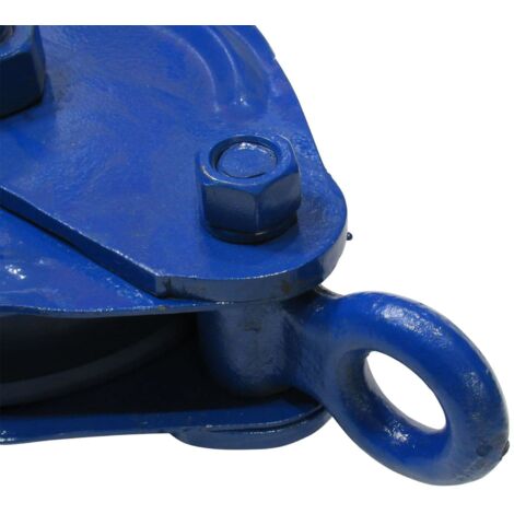 1.5 Ton 125MM Snatch Block With Safety Hook Blue Painted - 13MM Wire ...