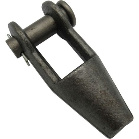 26MM Open Spelter Socket For Wire Rope - 7.5 Ton Self Colour to BS463