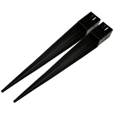 x2 4" Spike Wedge Grip Fence Supports - 100MM Post Timber Drive In ...