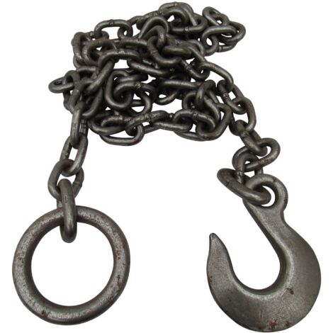 10MM x 12 Foot (3.6 Metres), Heavy Duty Tow Chain - Towing / Tractor ...