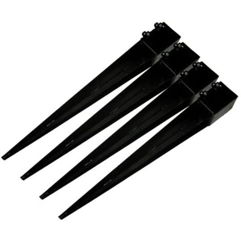 x4 4" Spike Bolt Grip Fence Supports - 100MM Post Timber Drive In ...