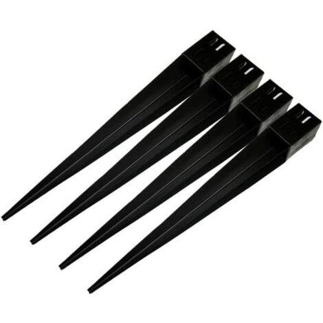 x4 4" Spike Wedge Grip Fence Supports - 100MM Post Timber Drive In ...