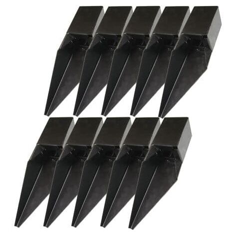 x10 4" Repair Spur Wedge Grip Fence Supports - 100MM Post Timber Holder ...