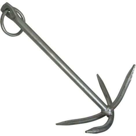 Galvanised Fixed Grapnel Anchor 20KG (HDG Four Prong River Fishing Boat ...