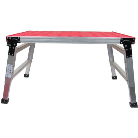 Folding Adjustable Work Platform 150KG (Aluminium Hop Up Step DIY ...