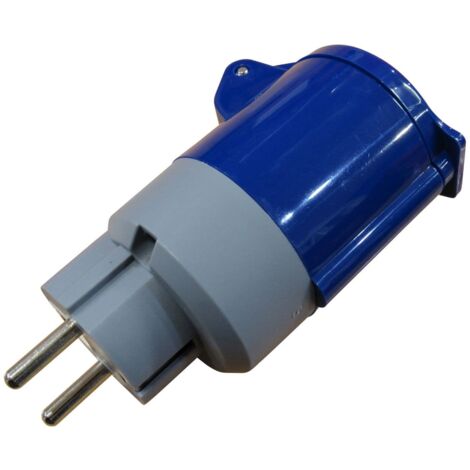 Euro Plug to CEE Socket Adapter - Coupler Caravan Camping Site