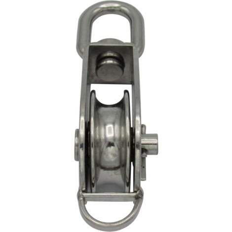Single Sheave Snatch Block with Swivel Eye 32MM Stainless Steel (Marine ...