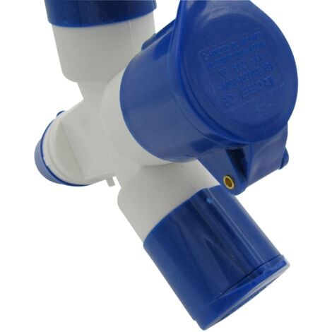 3 Way Splitter 16A (Mains Electric Hook Up Adaptor Caravan Motorhome ...