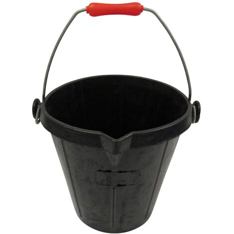 Flexible Heavy Duty Rubber Bucket 14L (Large Horse Feed Builders Tub)