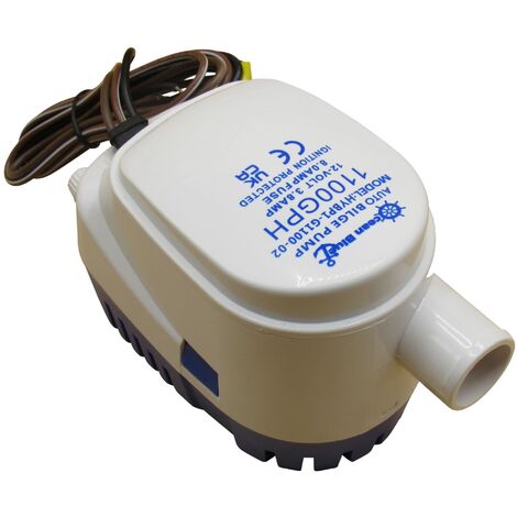Automatic Bilge Pump 12V 1100GPH (Boat Internal Float Switch Ocean Blue)