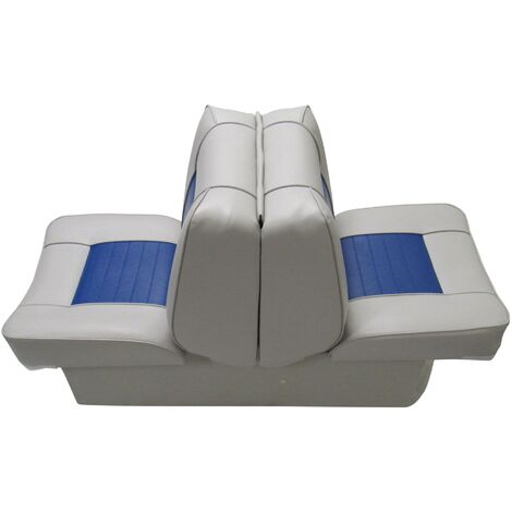 Back To Back Boat Seat Grey Blue (Yacht Lounge Chair Luxury Marine ...
