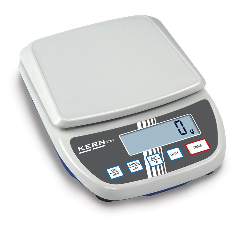 KERN Schulwaage EMS 12K1 (Wägebereich 1g - 12000 g, Wägeplatte 175x90 mm)