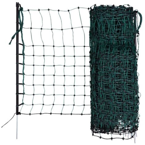 Corral Rabbit netting 50 m, 65 cm, double prong, green