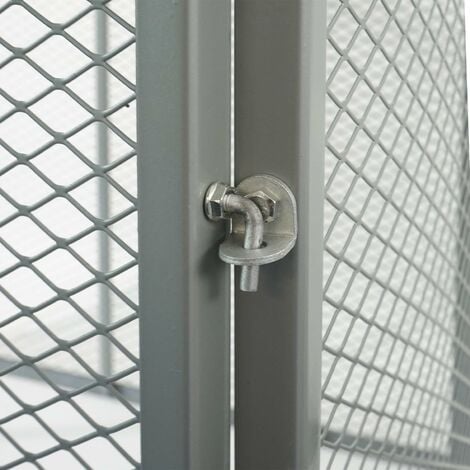 Wiltec Compostiera 100x100x80cm per 800 litri di compost con griglie di ...