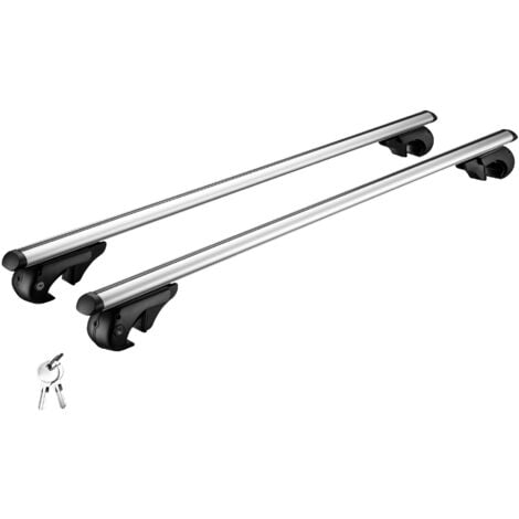 Wiltec Barre portapacchi universali 120 cm, portapacchi auto universale ...