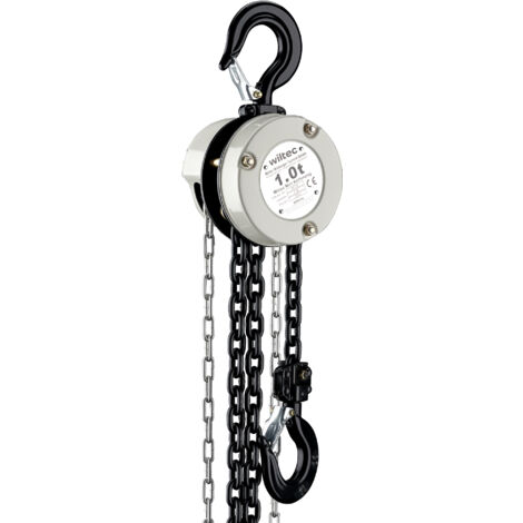 Wiltec Mini paranco a catena manuale VSK-1, capacità di carico 1 t ...